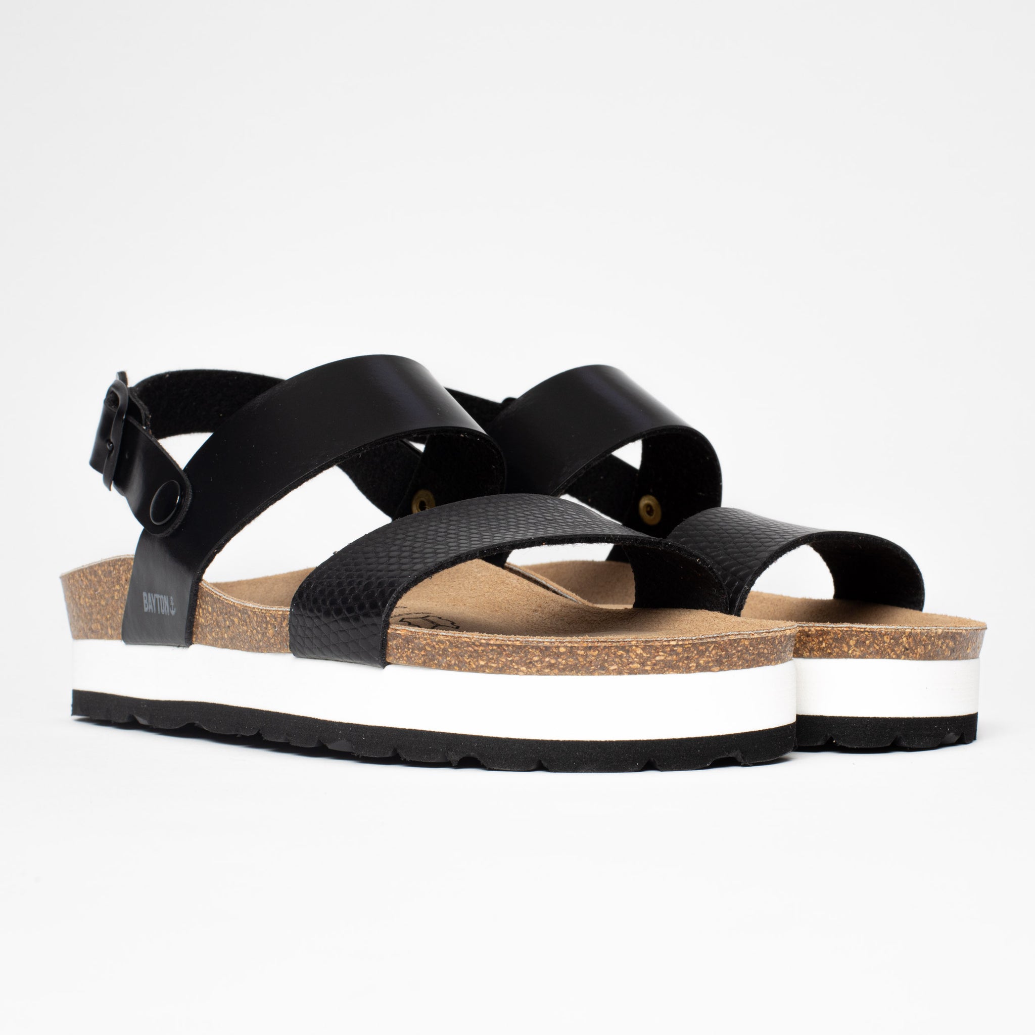 Sandales Gladstone Noir à Plateforme Bayton femme