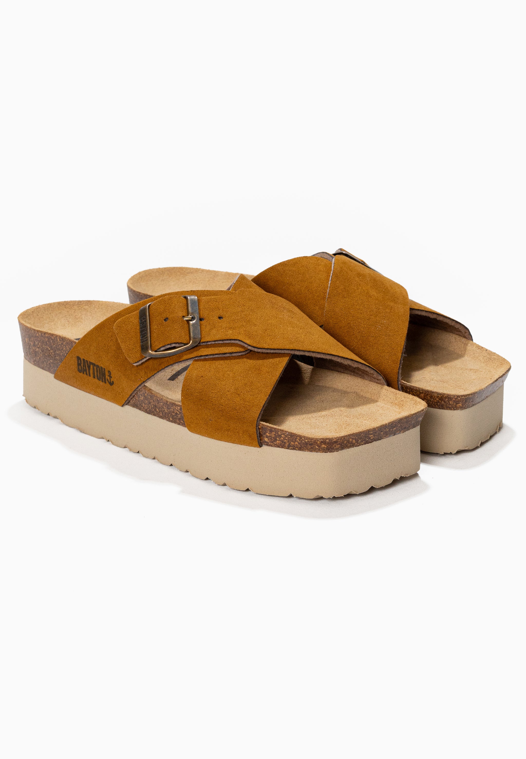 Sandales Ajax Camel à Plateforme Bayton femme