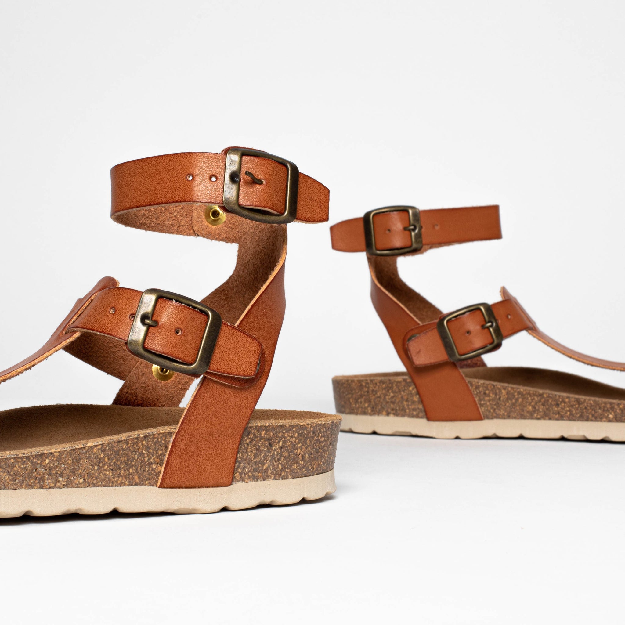 Sandales Kwinana Marron à Entre-Doigts Bayton Femme