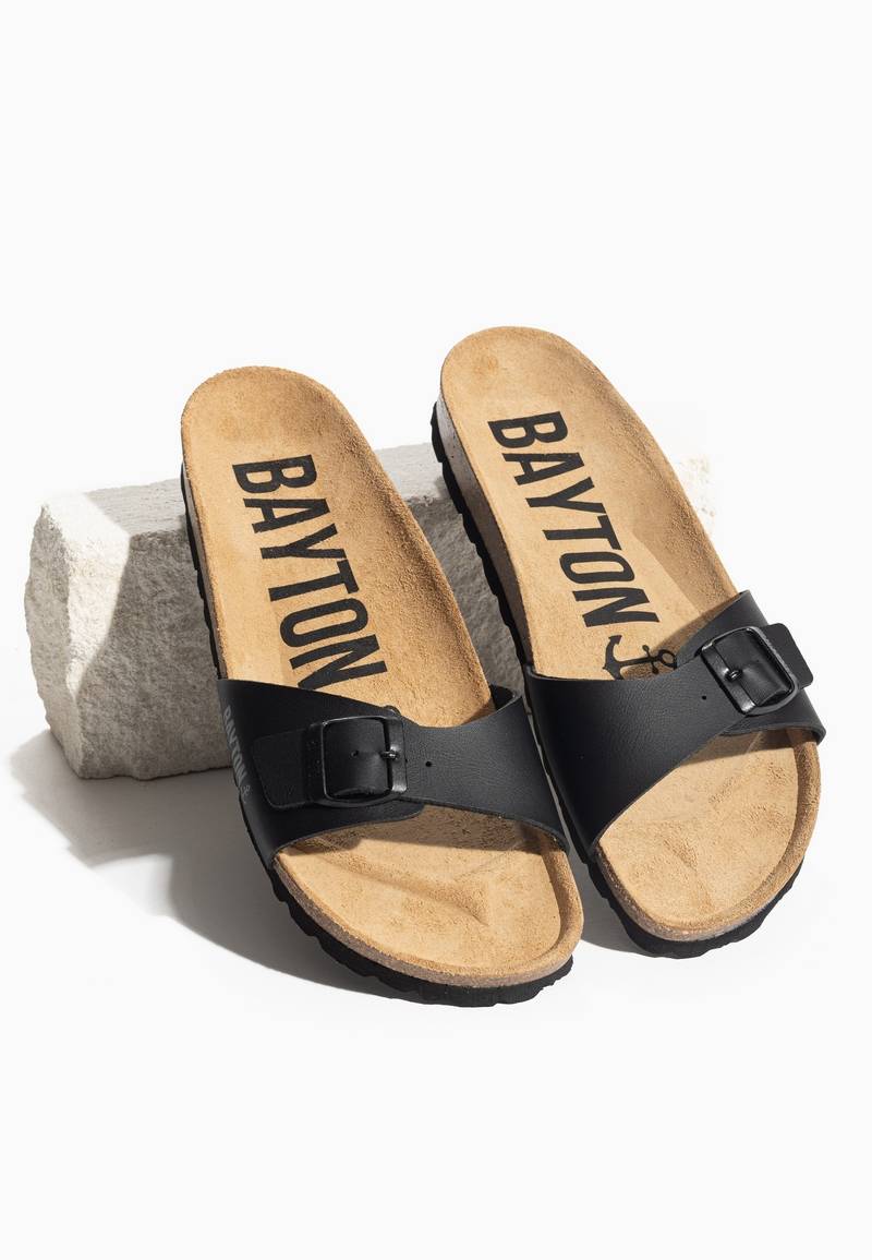 Women's 1 Strap Zephyr Black Bayton Sandals